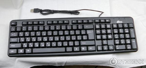 Отзыв о Клавиатура проводная Ritmix RKB-103 USB | Дешевое и практичное решение