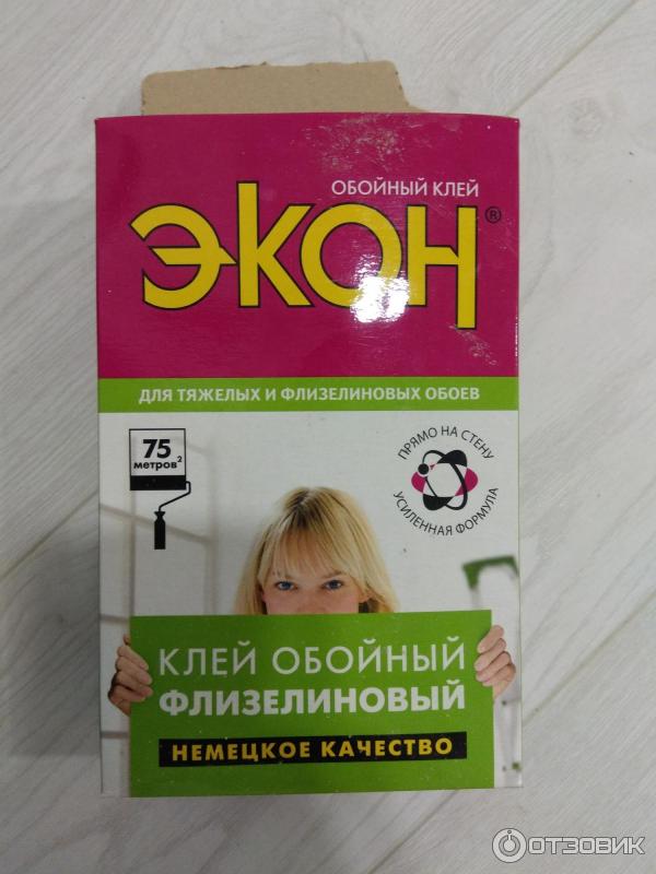 Отзыв о Клей обойный Экон для флизелиновых и тяжелых обоев | только для ...