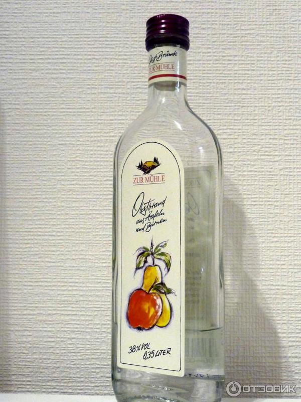 Отзыв о Шнапс из яблок и груш Obstwasser ZUR MUHLE | Фруктовый шнапс